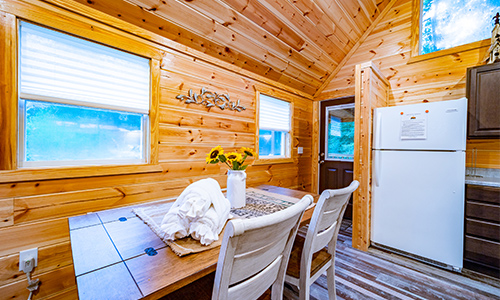 Sycamore Cabin Rental Broken Bow, OK | Tiny Town OK Cabin Rentals